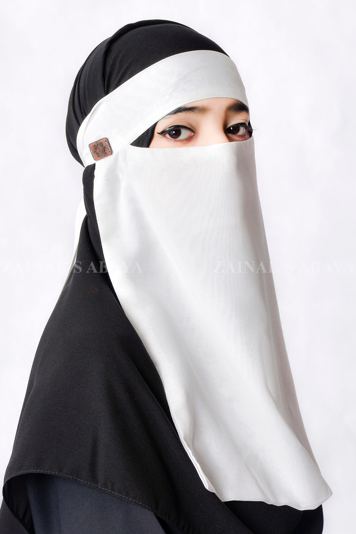Kasni Color Nose Niqab Ac-92 - Zainab Abaya
